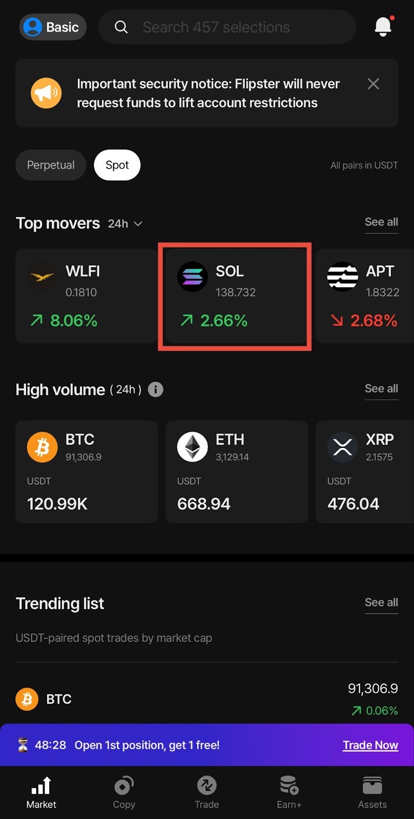 How to Spot Trade on Flipster – Flipster